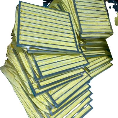 China Fiberglass Oil Mist Pocket Air Filter Aerosol Bag Filter 610x610mm F5-F8 for sale