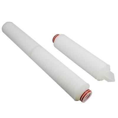 China PP Pleated Cartridge Filter 68mm OD 89mm ID 5 to 40 Inch Length 1 to 100 Micron for sale
