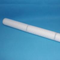 China 68mm OD PP Pleated Cartridge Filter 10 to 40 Inch Length 1 to 100 Micron Water Filter for sale