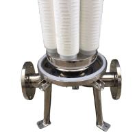 China Pleated PP Water Filter Cartridge 68mm OD 10 inch 1 Micron for Industrial Filtration for sale