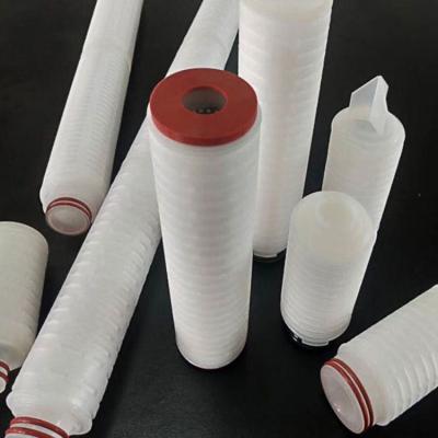 China PP Pleated Filter Cartridge 68mm OD 89mm ID 40 Inch High Flow Water Filtration for sale