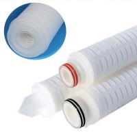 China 0.2 Micron PP Pleated Water Filter Cartridge 10 Inch 89mm ID for Industrial Filtration for sale