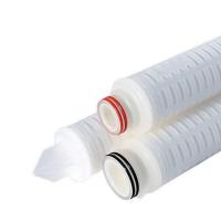 China 0.2 Micron PP Pleated Water Filter Cartridge 10 Inch 89mm ID for Industrial Filtration for sale