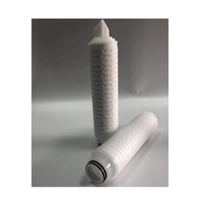 China Double Layer PES Pleated Membrane Filter Cartridge 100% integrity test for sale