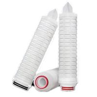 China Food Grade PES 0.2 Micron 226 Pleated Beer Filter Cartridge for Sterile Filtration for sale