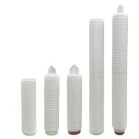 China PES Pleated Filter Cartridge 0.2um for Wine Beverage Juice Water Filtration High Flow for sale