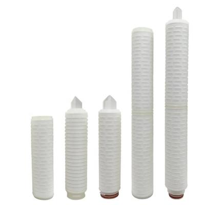China Micro Porous Fiberglass Pleated Water Filter Cartridge 10 Inch 1 Micron for sale