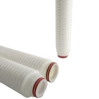 China Micro Porous Fiberglass Pleated Water Filter Cartridge 10 Inch 1 Micron for sale