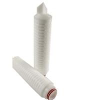 China Glass Fiber Pleated Filter Element 10 20 30 40 Inch 5 Micron for Pharmaceutics for sale