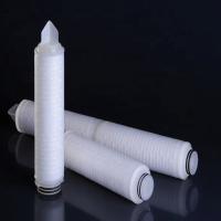 China Glass Fiber Pleated Filter Cartridge 5 Micron 40 Inch DOE 222 226 for Chemical Water Treatment for sale