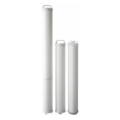 China High Flow 40 Inch 60 Inch 5 Micron Absolute PP Pleated Filter Cartridge for Water Treatment for sale