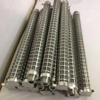 China 304 316L Stainless Steel Pleated Mesh Filter Element 20 Inch 80mm OD High Temperature Resistant for sale