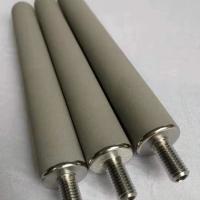 China High Purity Titanium Powder Sintered Filter Rod 60mm OD 1-100um Custom Length for sale