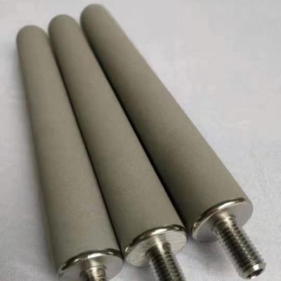 China Titanium Powder Sintered Filter Cartridge 60mm OD 1-100 Micron Food Grade for sale