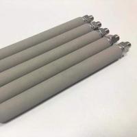 China Titanium Powder Sintered Filter Cartridge 60mm OD 1-100 Micron Food Grade for sale