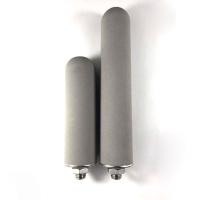China Titanium Powder Sintered Metal Filter Cartridge 60mm OD 20 Inch Length 1um to 100um for sale