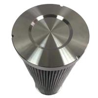 China Stainless Steel Pleated Filter Cartridge 304 316L 20 Inch 80mm OD for Corrosive Liquid Filtration for sale