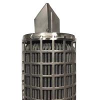 China 304 316L Stainless Steel Pleated Filter Cartridge 1-100 Micron 20 Inch for Oil Filtration for sale