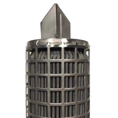 China 304 316L Stainless Steel Pleated Filter Cartridge 1-100 Micron 20 Inch for Oil Filtration for sale