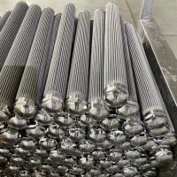 China Sintered Stainless Steel Pleated Mesh Candle Filter 20 inch 80mm OD for Viscous Liquids for sale