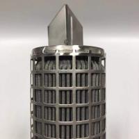 China Stainless Steel Sintered Metal Filter Candle 20 inch 80mm OD for Hot Gas Corrosive Metal Melt Filtration for sale