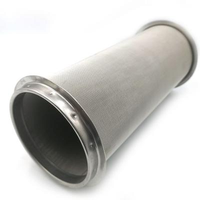 China Stainless Steel Sintered Metal Filter Cartridge 10 20 40 Inch 1um 100um for Water Treatment for sale