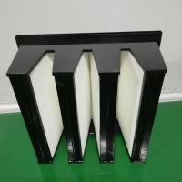 China F7 Medium Efficiency Plastic Frame Air Filter 592x592x292mm 4V Bank Mini-pleated Compact for sale