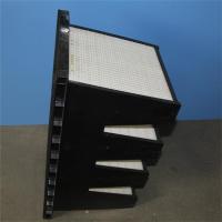 China W Type V Shape HEPA Air Filter ABS Plastic Frame For HVAC System Air Filter for sale