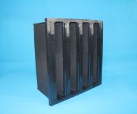 China V Bank Activated Carbon Pleated Air Filter 4V-Cell 592x592x292mm for Chemical Odor Removal for sale
