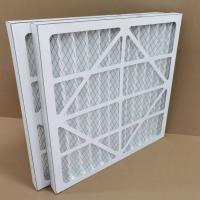 China G1-G4 Primary Efficiency Pleated AC Furnace Filter Cartridge 20x20x1 Paper Frame for sale