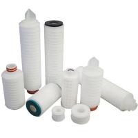 China PP Pleated Cartridge Filter Absolute Rating Non Fiber Shedding 10 inch 40 inch for sale