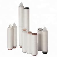 China 20 Inch 5 Micron PP Pleated Liquid Filter Cartridge No Fiber Releasing 33mm ID for sale