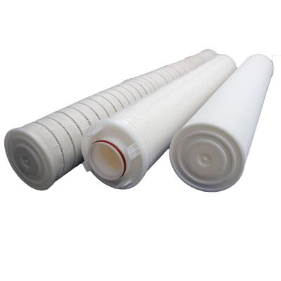 China Large Diameter 1 Micron High Flow PP Pleated Water Filter Cartridge 20 Inch for Desalination for sale