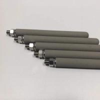China 10 inch 5 Micron Titanium Sintered Tube Filter Cartridge for Compressed Air Gas Purification 60mm OD for sale