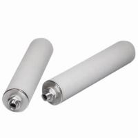 China Titanium Powder Sintered Tube Aerator Filter Cartridge 60mm OD 20 Inch Length for sale