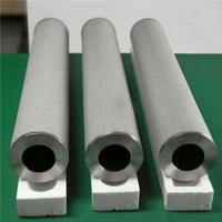 China customized Titanium powder sintered candle filter element sintered metal fiber felt fleece filter for sale