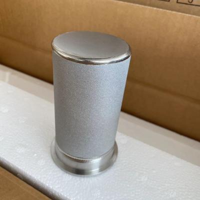 China Titanium Powder Sintered Filter Cartridge 60mm OD 0.45um-100um for Lithium Battery Vacuum Feeder for sale