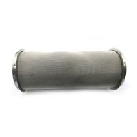 China Stainless Steel Metal sintered Wire mesh Woven filter sheet sintered melt Hydraulic filter element for sale