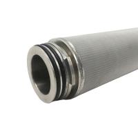 China Customized 304L 316I stainless steel mesh sieve strainer sintered filter element for desalination for sale