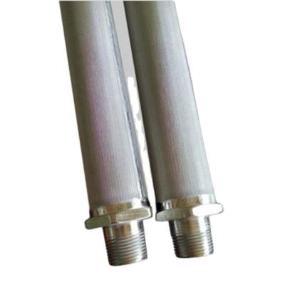 China Stainless Steel Sintered Filter Mesh Cartridge 1um 10 inch SS 304 316L for sale