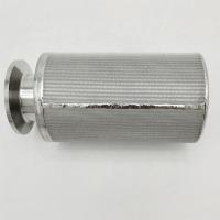 China Stainless Steel Sintered Filter Mesh Cartridge 1um 10 inch SS 304 316L for sale