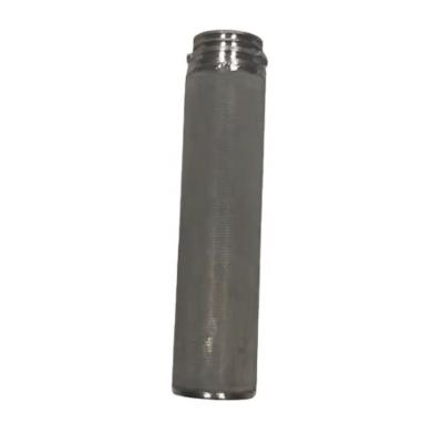 China Stainless Steel Sintered Felt Filter Tube 1um 100um 10 Inch 40 Inch Microfiltration Cartridge for sale