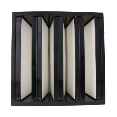 China 24x24x12 Rigid Bag Filter F7 F8 F9 V-Bank Medium Efficiency Air Filter 2700 m3/h for Gas Turbine for sale