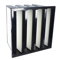 China F9 ABS Frame V-Bank HVAC Air Filter 592x592x292mm 2700 m3/h Industrial Intake for sale