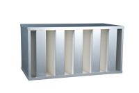 China Aluminum Frame V-Bank Air Filter 592x592x292mm 4V HVAC High Dust Holding Capacity for sale