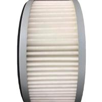 China Round HEPA Filter Cylinder H13 99% Efficiency Glass Fiber Media 40m/h Flow Rate for sale