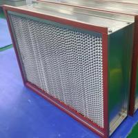 China High Temperature HEPA High Efficiency Particulate Aluminum Separator Air Filters With Double Header or Single Header for sale