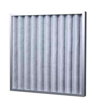 China Customized MERV 8-14 Pleated Panel Air Filter for AHU HVAC Furnace 3400 m3/h for sale