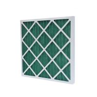 China Primary Cardboard Frame Panel Air Filter G4 3400 m3/h Pleated HVAC for sale