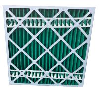 China Coarse Cardboard Frame Pleated Panel Air Filter 12x12x1 MERV 8 11 13 for sale